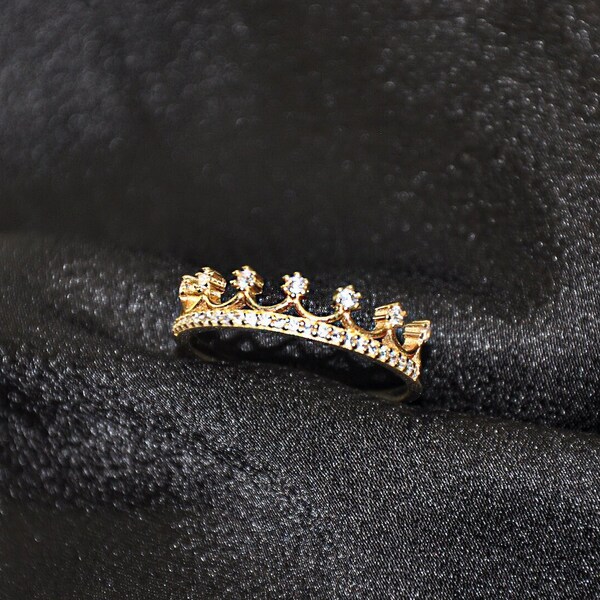 Gold Crown Ring - Etsy