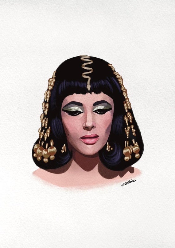 Póster De Cleopatra De Elizabeth Taylor Elizabeth Taylor As Cleopatra