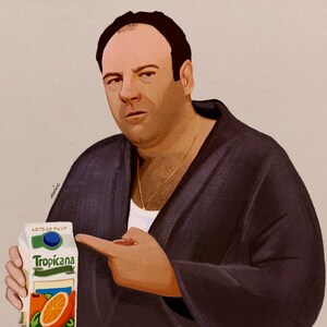 Tony Soprano Print | the Sopranos | Tony Soprano - Etsy