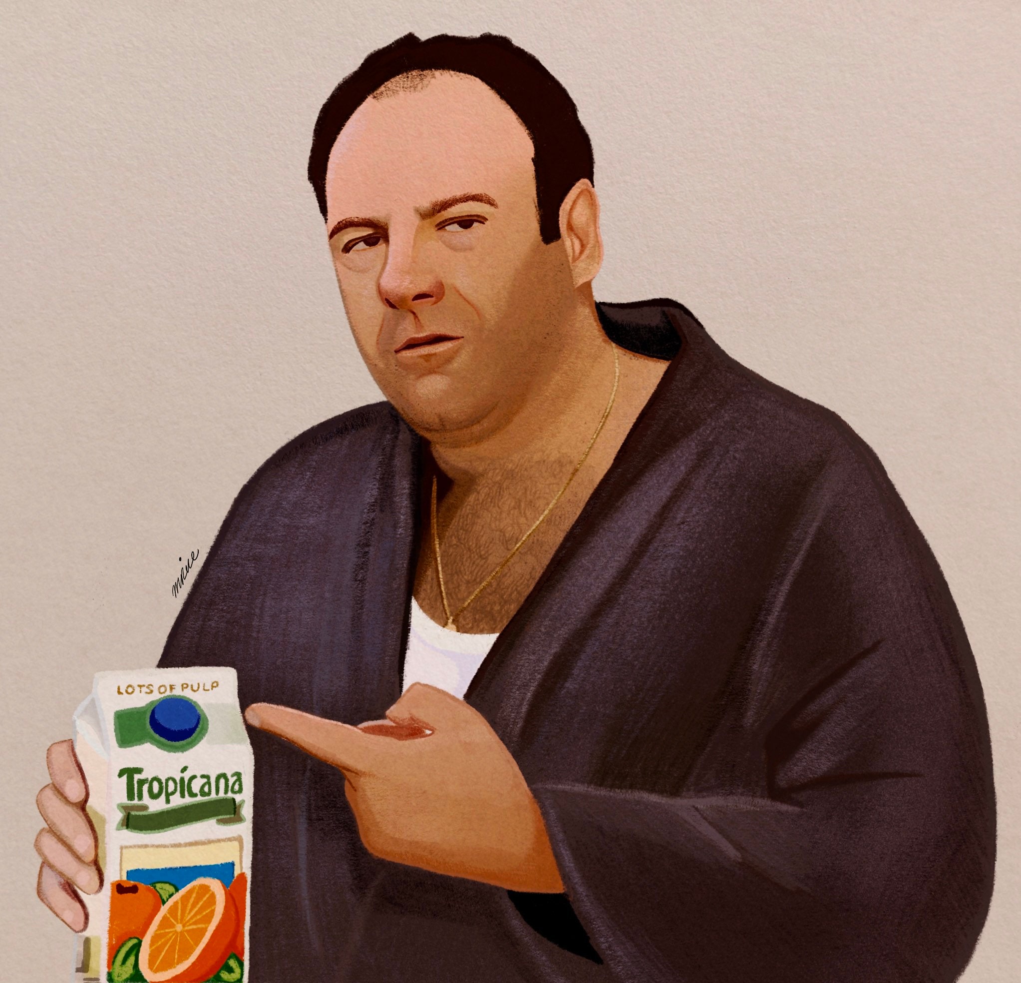 Tony Soprano Print | the Sopranos | Tony Soprano - Etsy