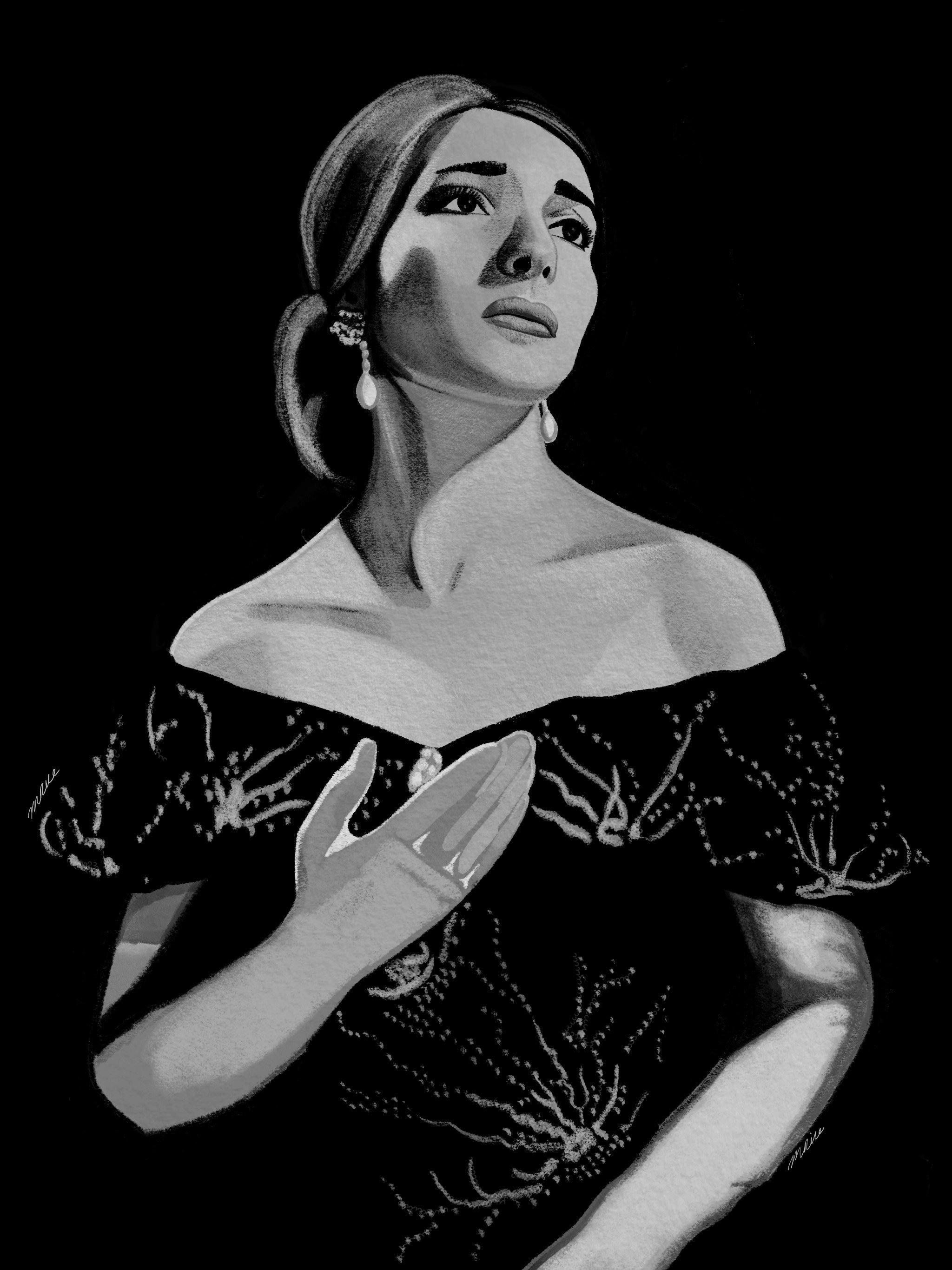 Maria Callas | Callas Print | Maria Callas Art | Maria Callas Painting ...