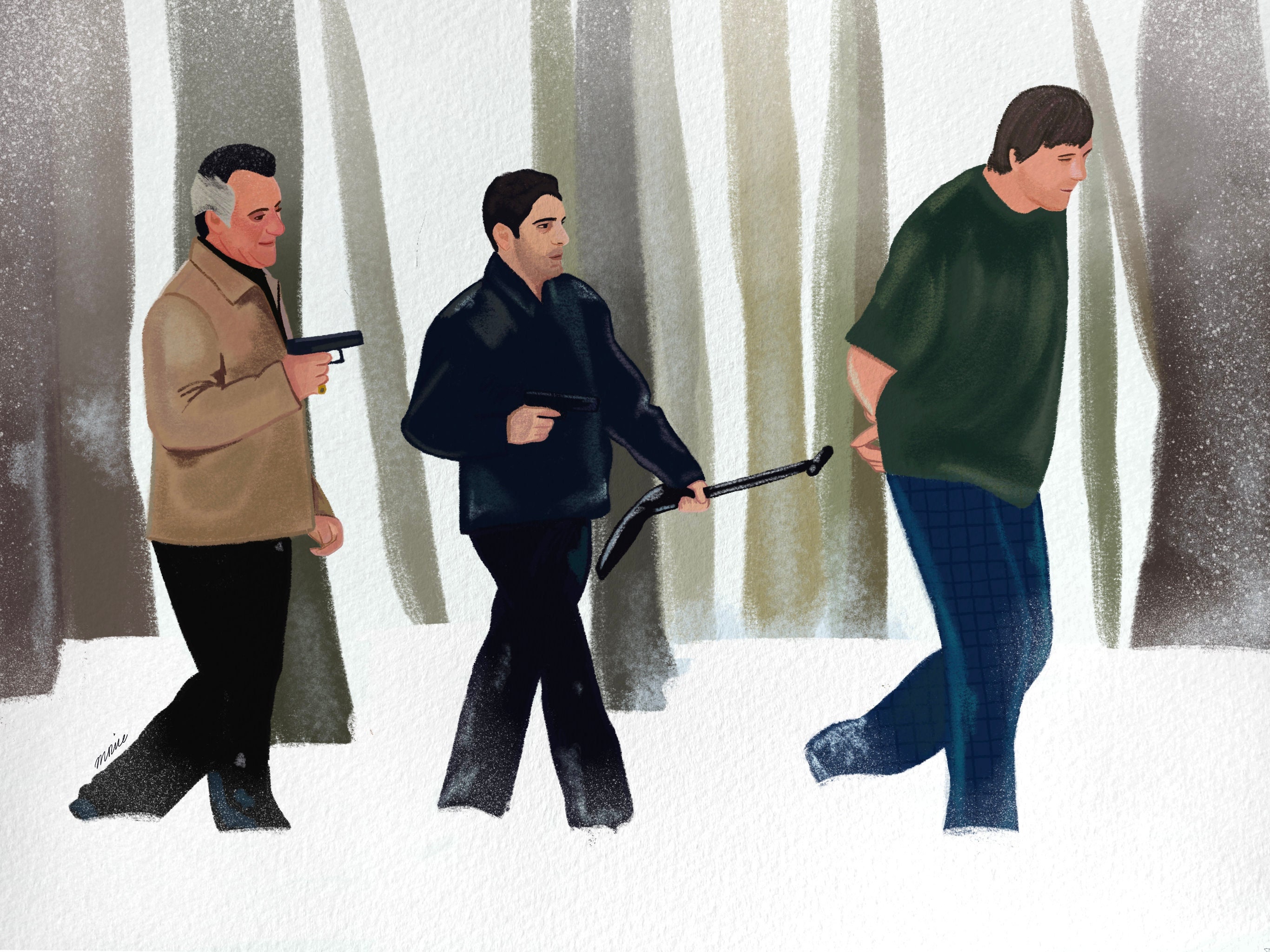 The Sopranos Sopranos Poster Sopranos Art Pine Barrens Paulie Digital ...