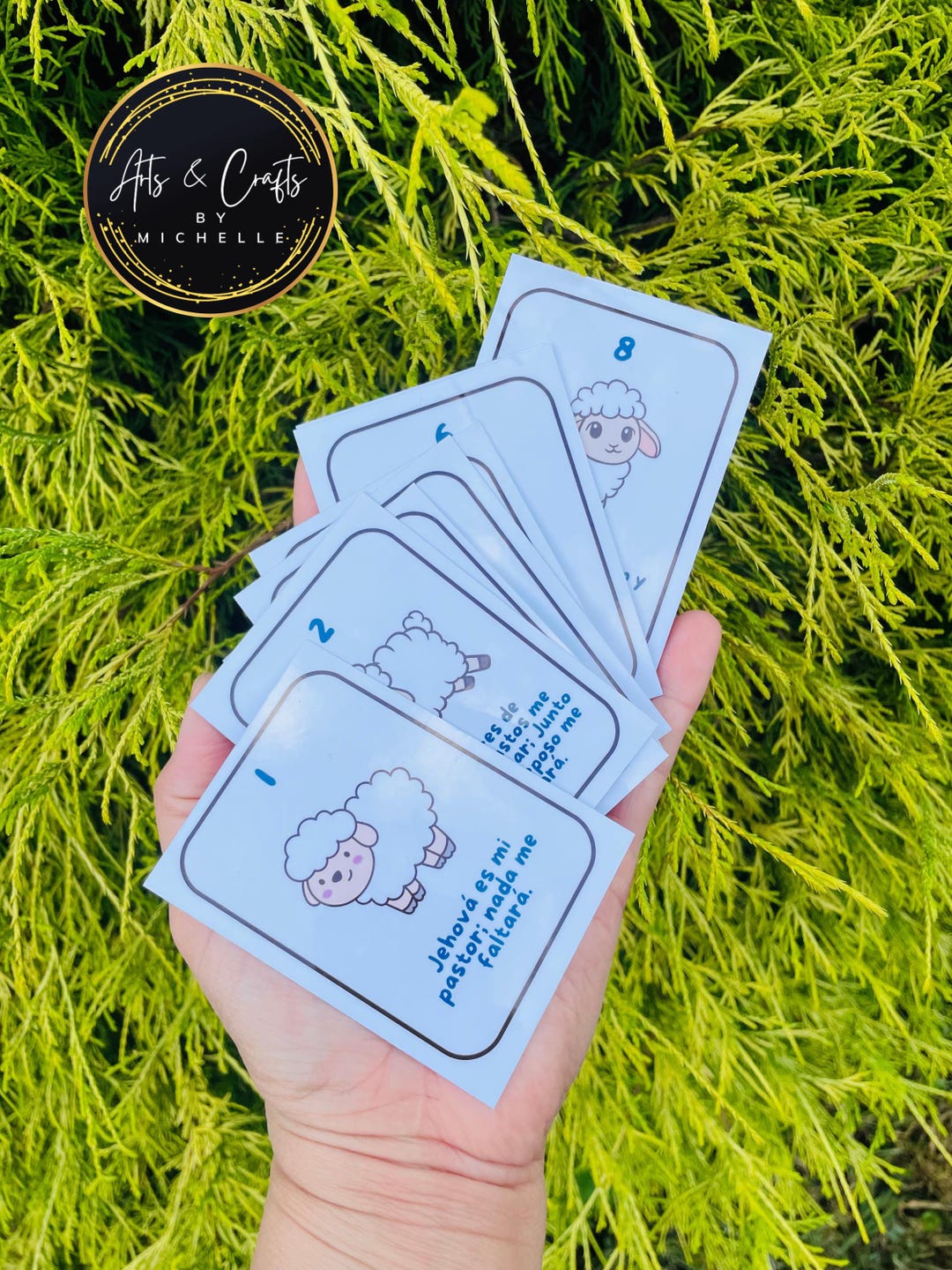 Psalm 23 Flashcards: Bible Verse Cards for Kids (printable PDF) - Etsy