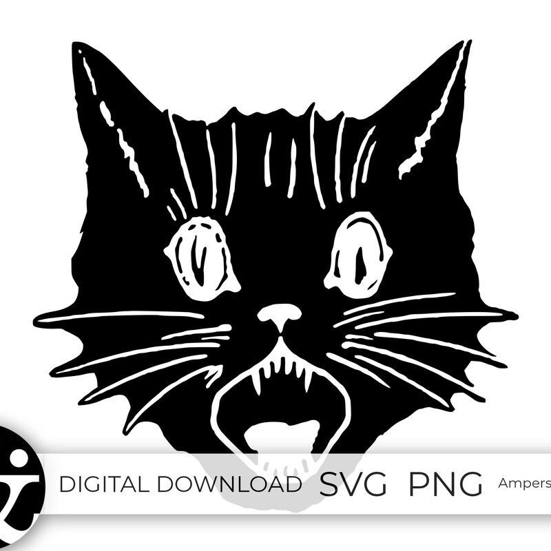 Halloween Cat Svg - Etsy