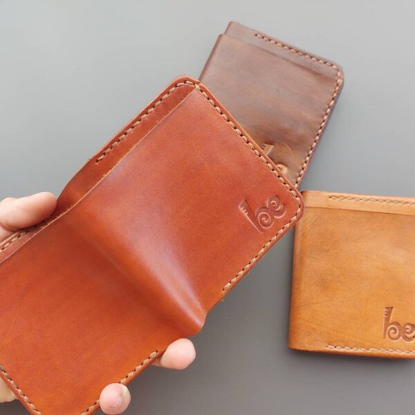 Veg Tan Wallet - Etsy UK