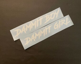 Dammit Boy Decal | Etsy