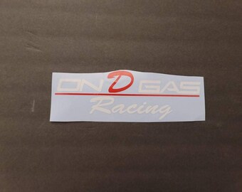 On D Gas Racing Decal | Etsy