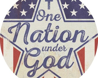 One Nation Under God Sign - Etsy