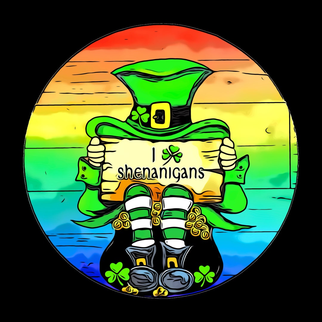 Wreath Sign St Patricks Day Sign 18 Wood Round Sign - Etsy