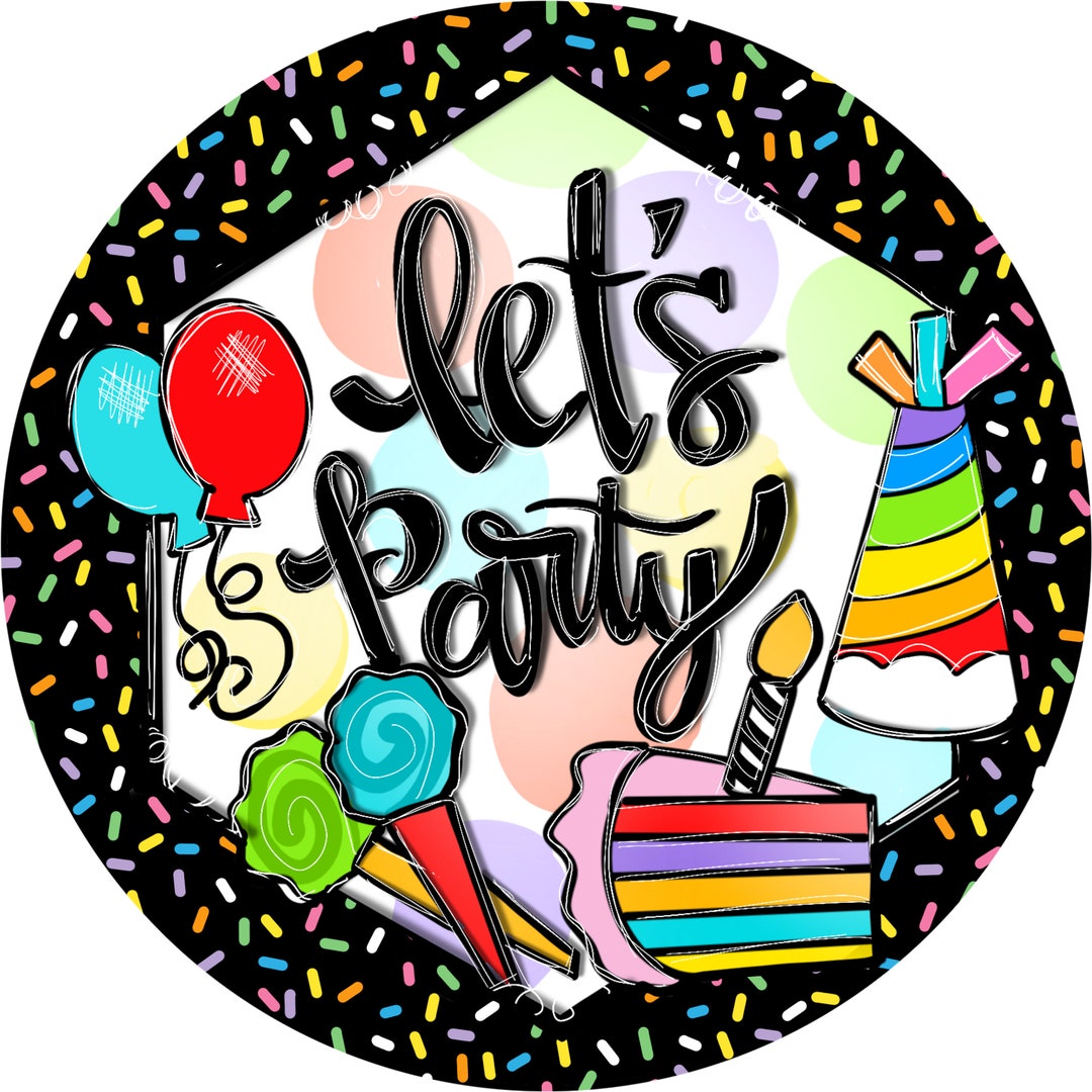 Wreath Sign Birthday Sign 10 Round Metal Sign - Etsy