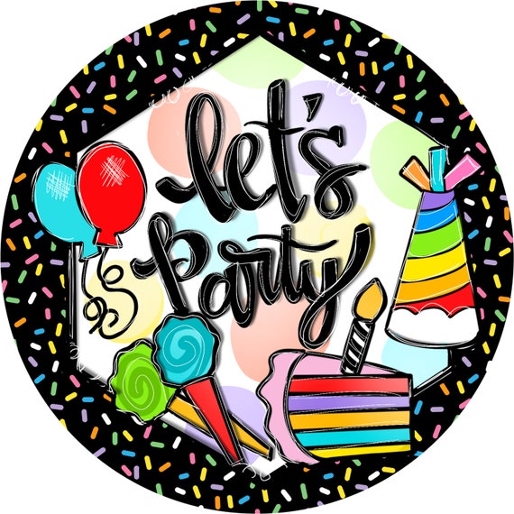 Wreath Sign Birthday Sign 10 Round Metal Sign | Etsy