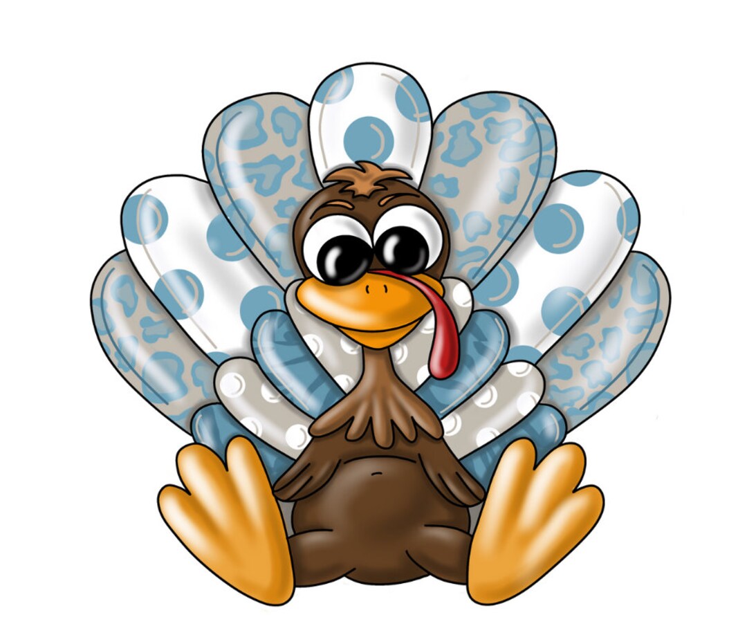 Turkey Sign Blue and Tan Turkey Fall Sign Autumn Sign Wood - Etsy