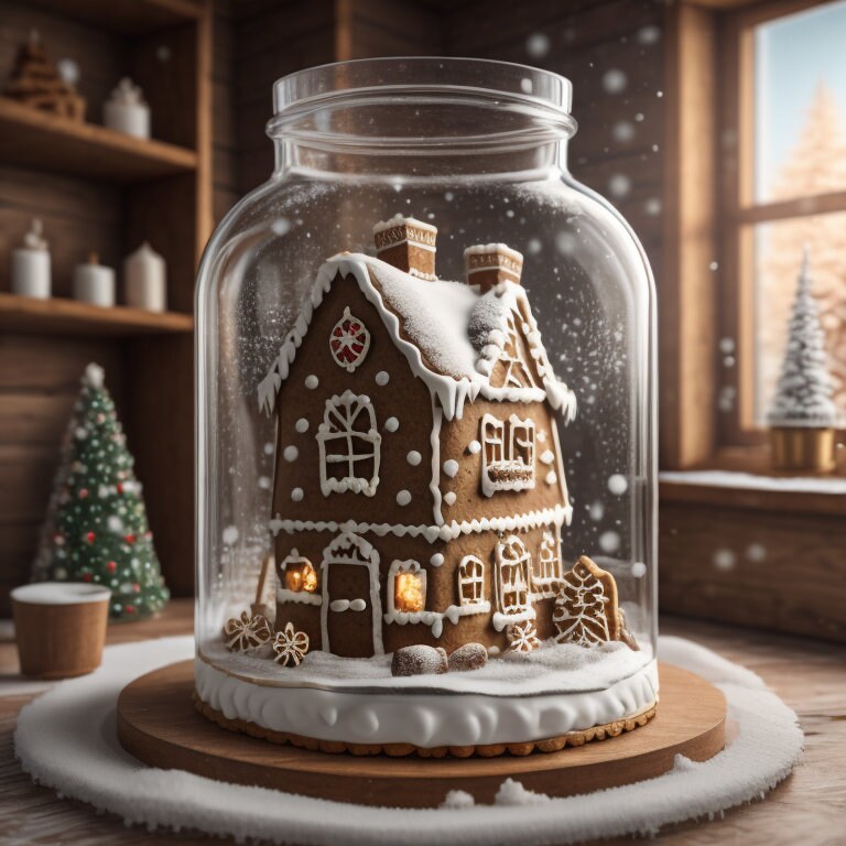 Patriotic Gingerbread House