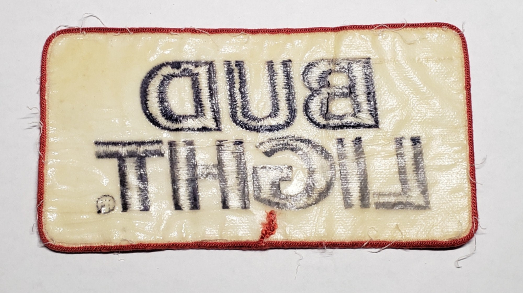 80s Vintage Bud Light Sew-on Patch, Large, 8 W X 4 H - Etsy