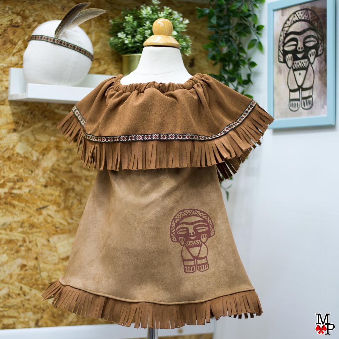 Caribbean Native Indian Outfir for Girls, From 12 Month to Size 14, 2 ...