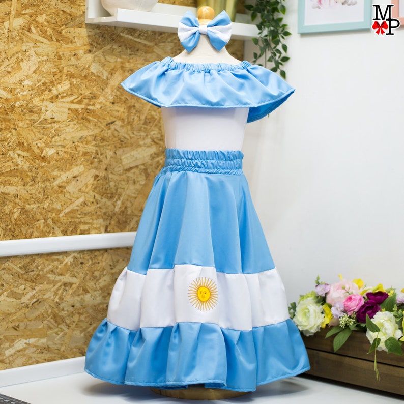 Argentinian Dress Classic Argentina Girls Dress From 12 Month Etsy 