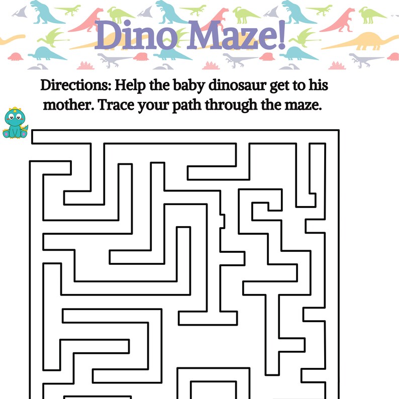 Dinos Love Learning: an Activity Book for Kids - Etsy