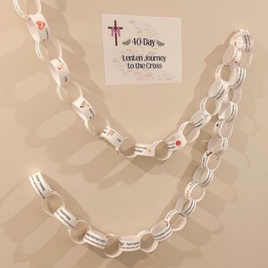 40-day Lent Paper Chain Activity: Reflection Guide (digital Download ...