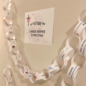 40-day Lent Paper Chain Activity: Reflection Guide (digital Download ...