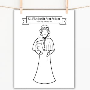 saint elizabeth ann seton coloring pages