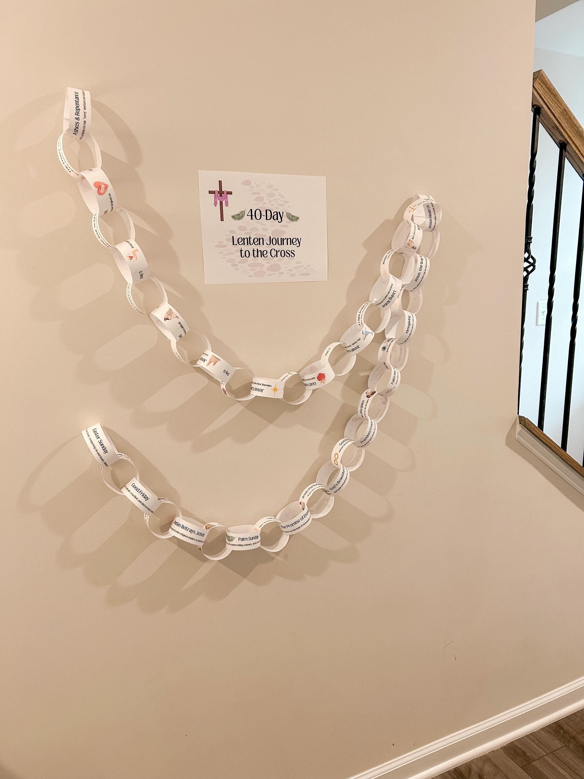 40-day Lent Paper Chain Activity: Reflection Guide (digital Download ...