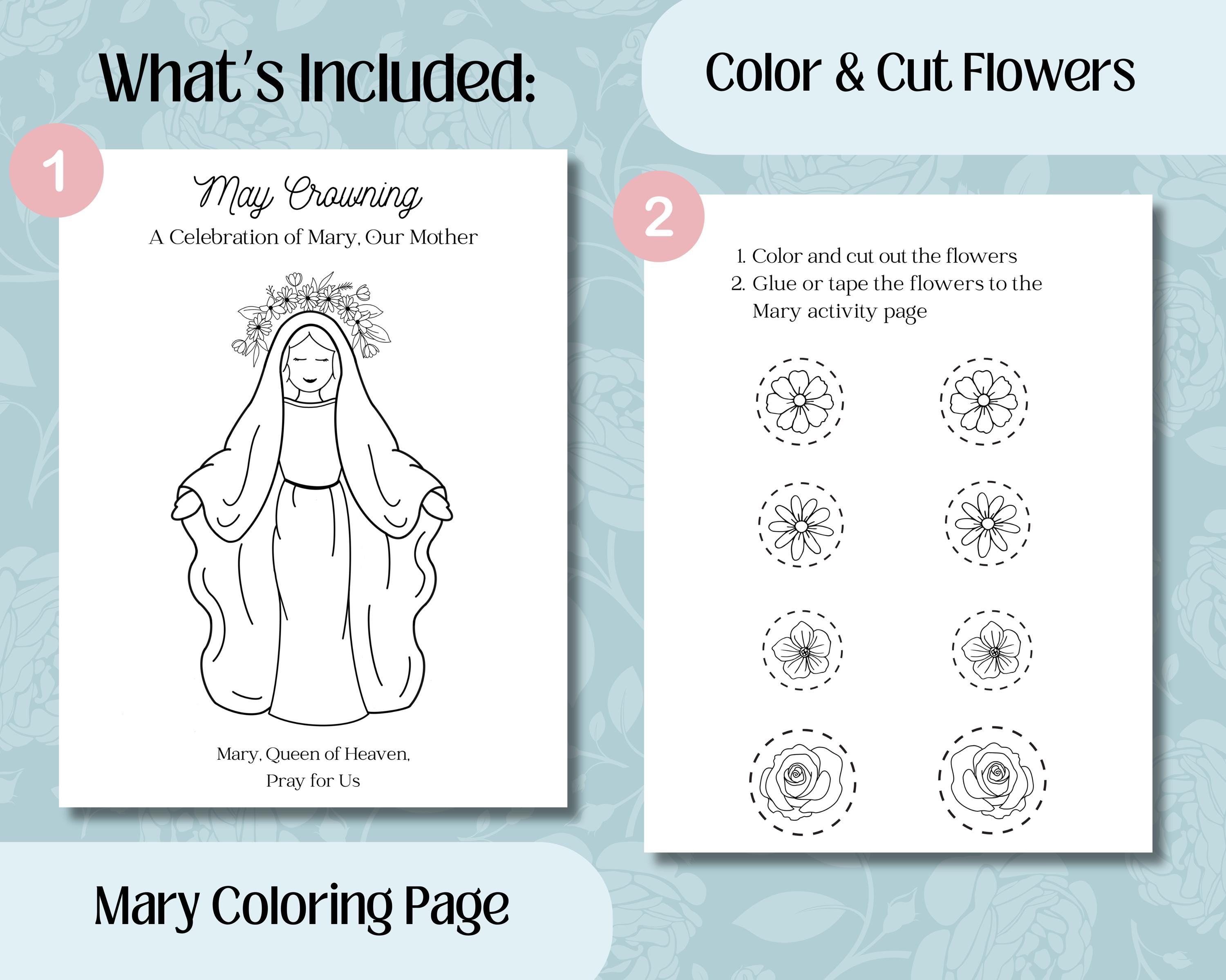 May Crowning Activity May Crowning Coloring May Crowning Craft May ...