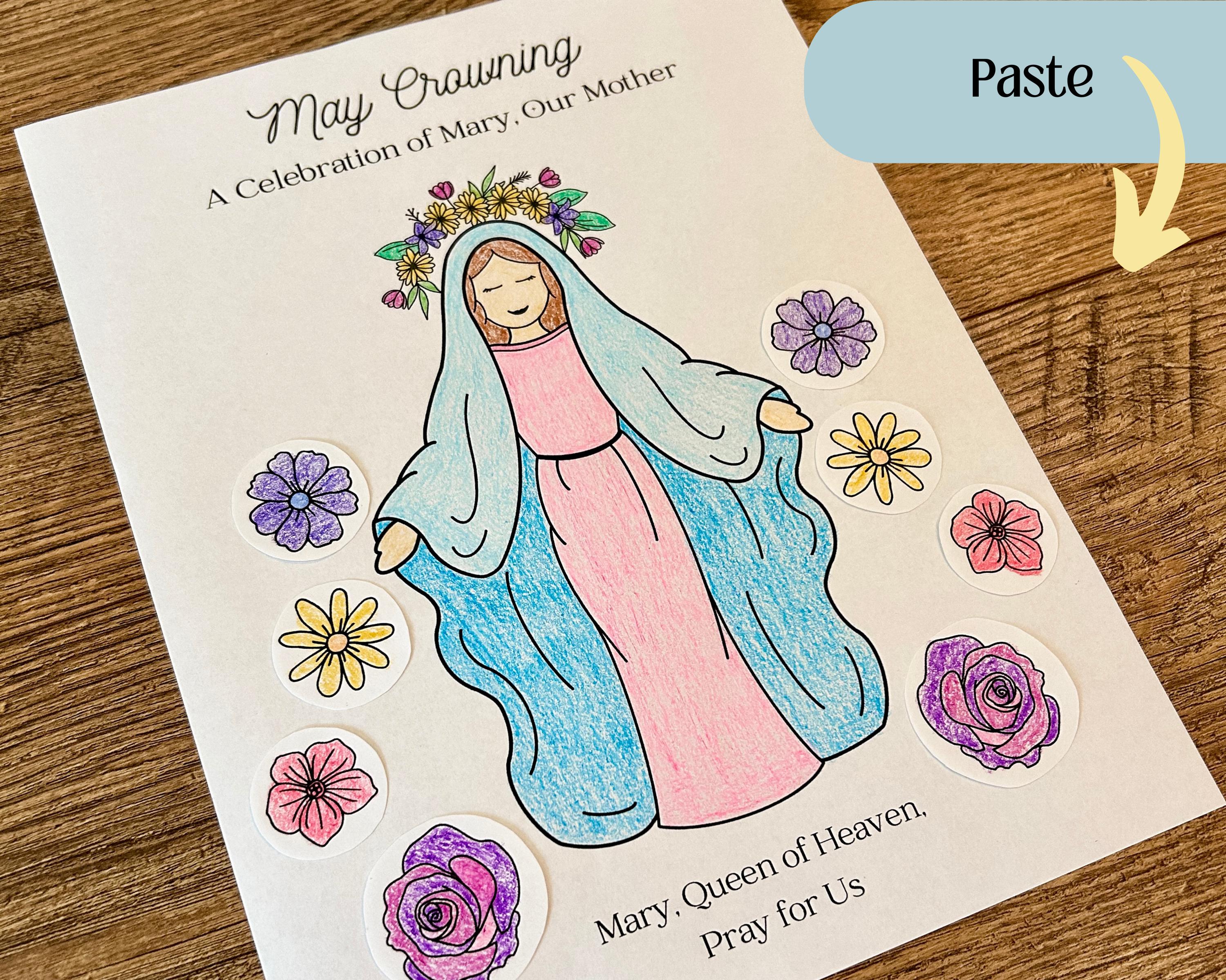 May Crowning Activity May Crowning Coloring May Crowning Craft May ...