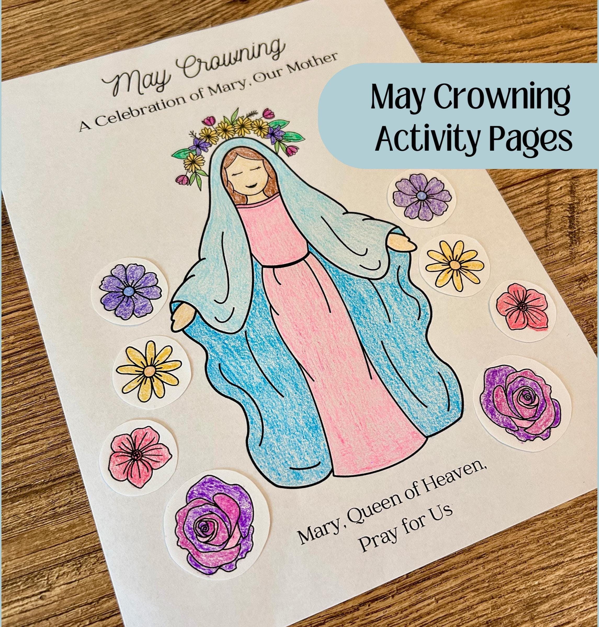 May Crowning Activity May Crowning Coloring May Crowning Craft May ...