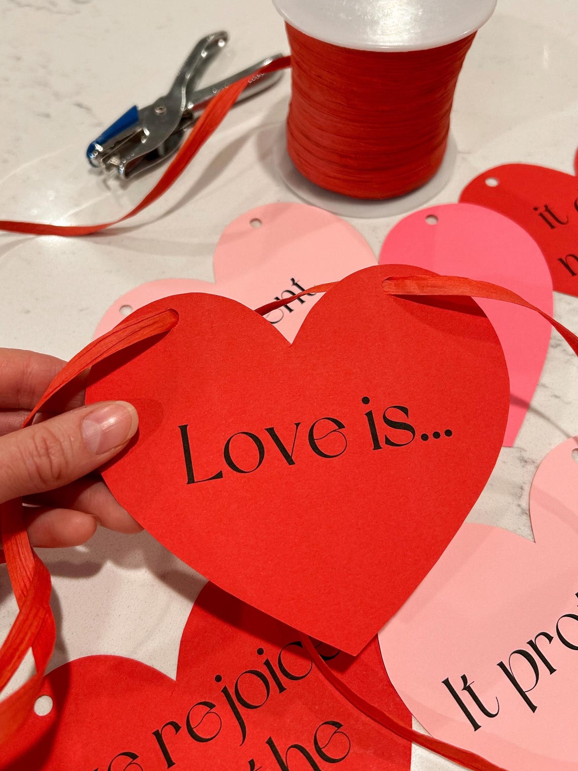 Love is Patient Garland: Christian Valentine's Craft (digital Download ...