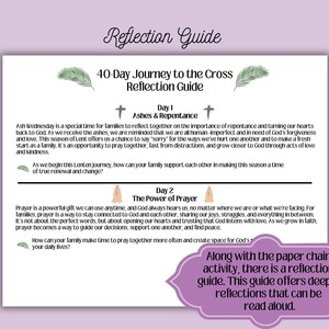 40-day Lent Paper Chain Activity: Reflection Guide (digital Download ...