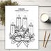 Advent Wreath Coloring Page: Religious Christmas Activity (digital ...