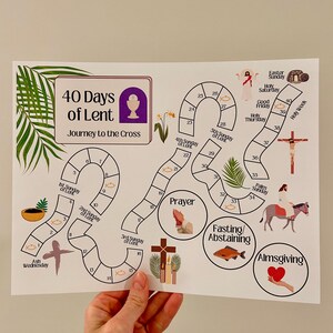 Lent Calendar 40 Days of Lent Countdown Journey to the Cross Activity ...