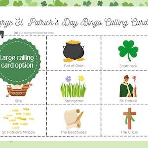 Religious St. Patrick's Day Bingo Game: Christian Activity (PDF) - Etsy