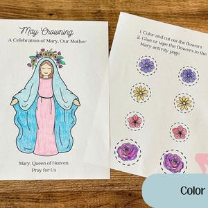 May Crowning Activity May Crowning Coloring May Crowning Craft May ...