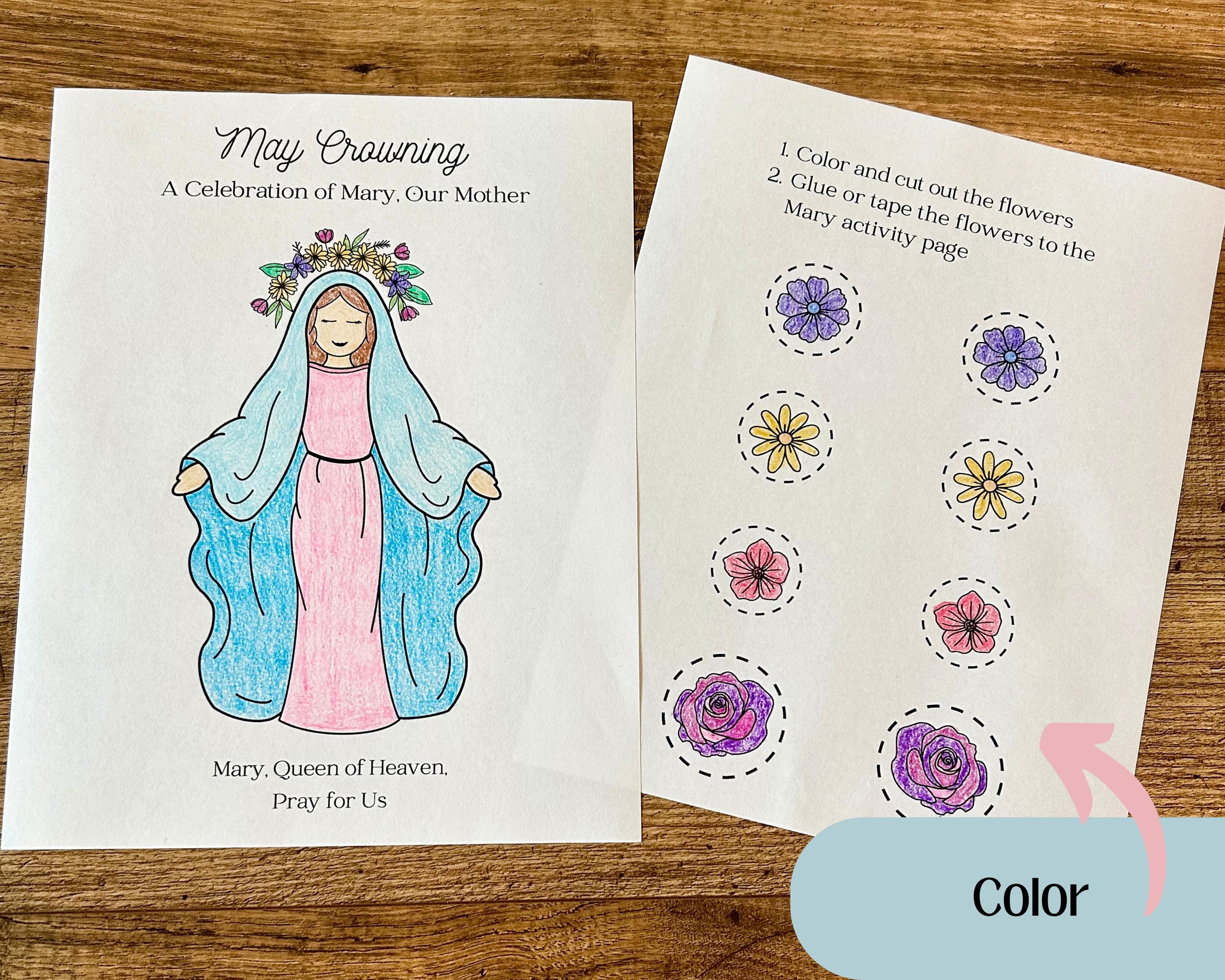 May Crowning Activity May Crowning Coloring May Crowning Craft May ...