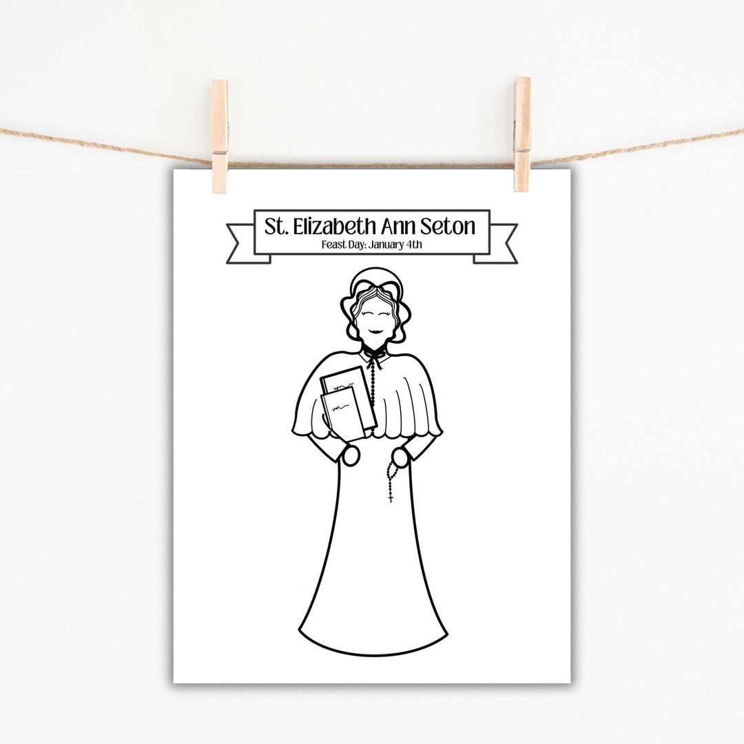 St. Elizabeth Ann Seton Coloring Pages Saint Elizabeth Ann Seton Feast ...