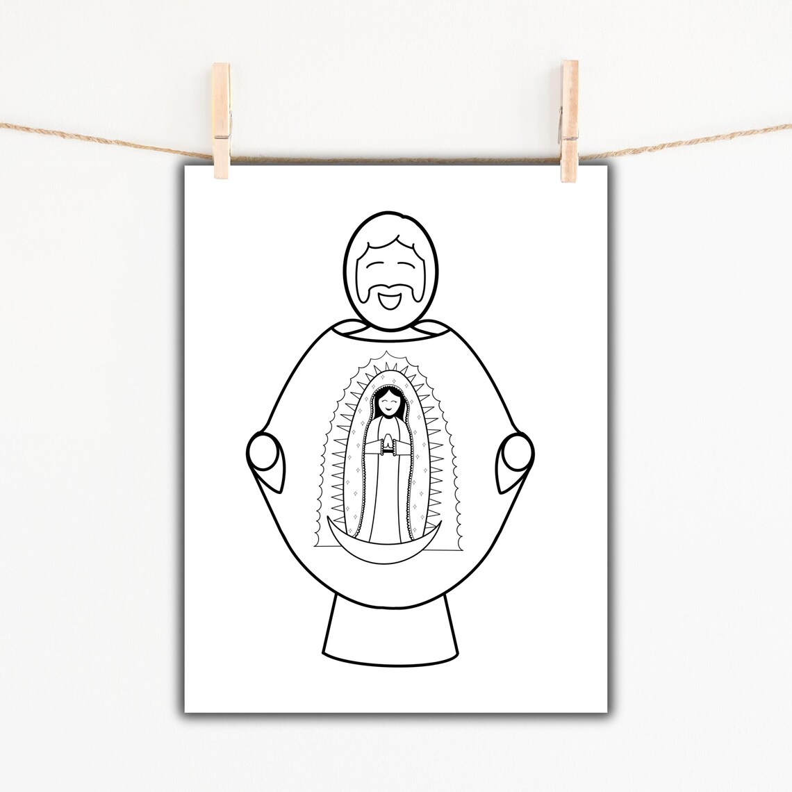 Saint Juan Diego Coloring Pages: Feast Day Activity (printable) - Etsy