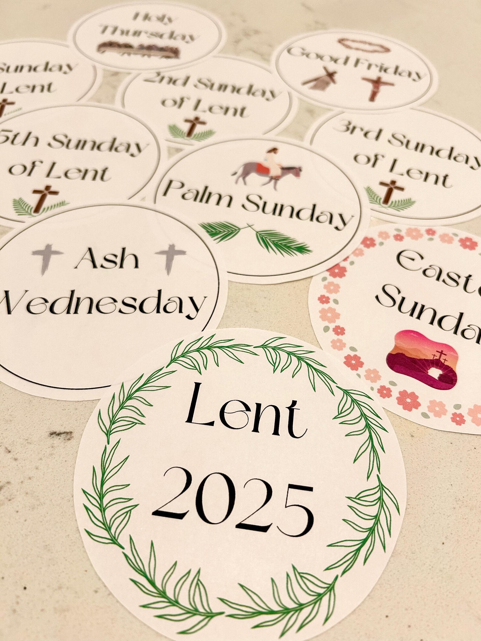 2025 Lent Garland: Ash Wednesday Activity, Christian Decor (digital ...