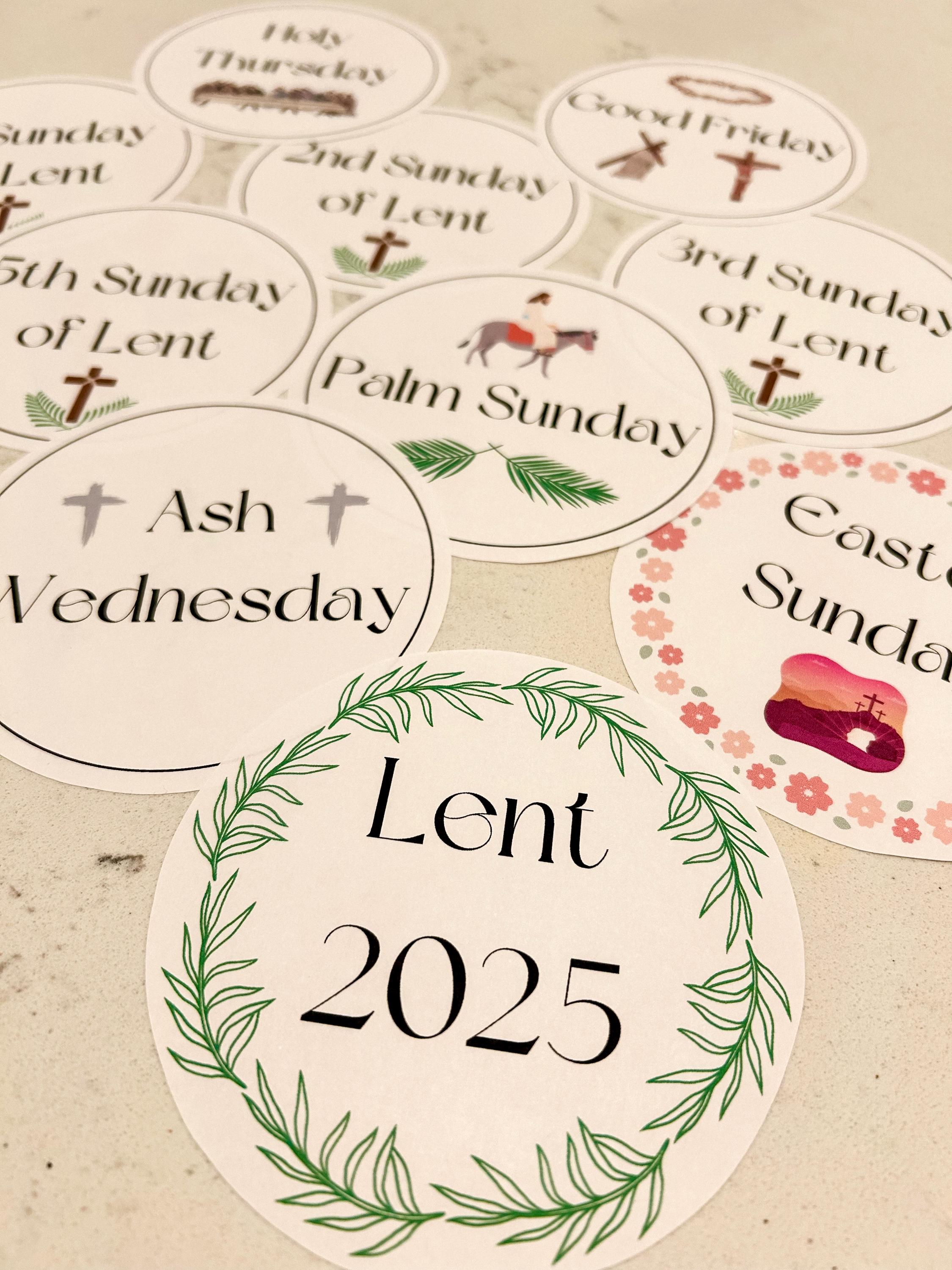 2025 Lent Garland: Ash Wednesday Activity, Christian Decor (digital ...
