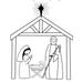 Nativity Scene Coloring Page: Holy Family Christmas (digital Download ...
