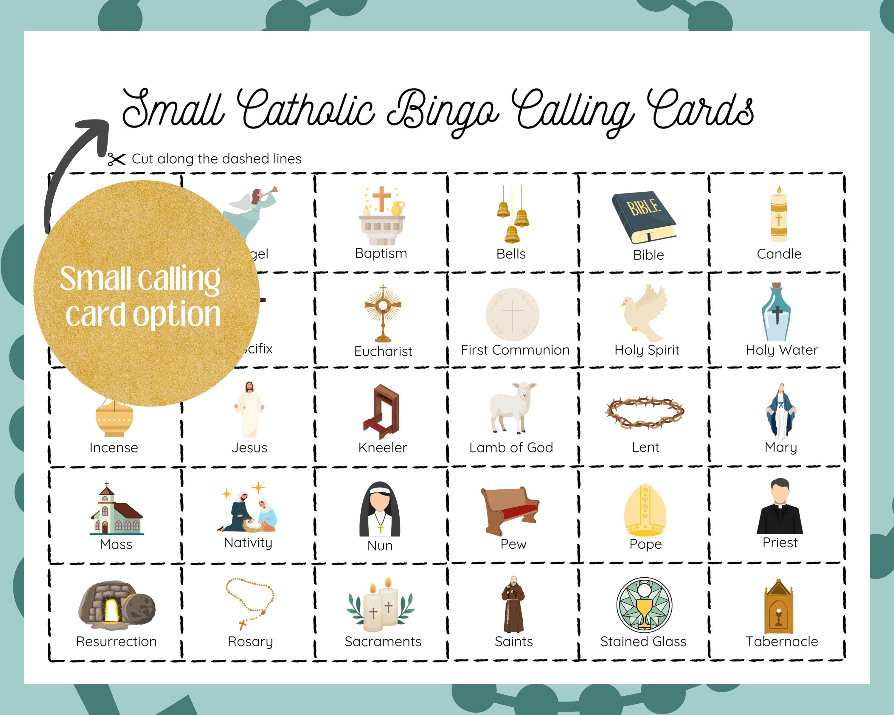 Catholic Bingo Catholic Kids Games Catholic Kids Activities Sunday ...