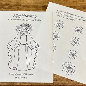 May Crowning Activity May Crowning Coloring May Crowning Craft May ...