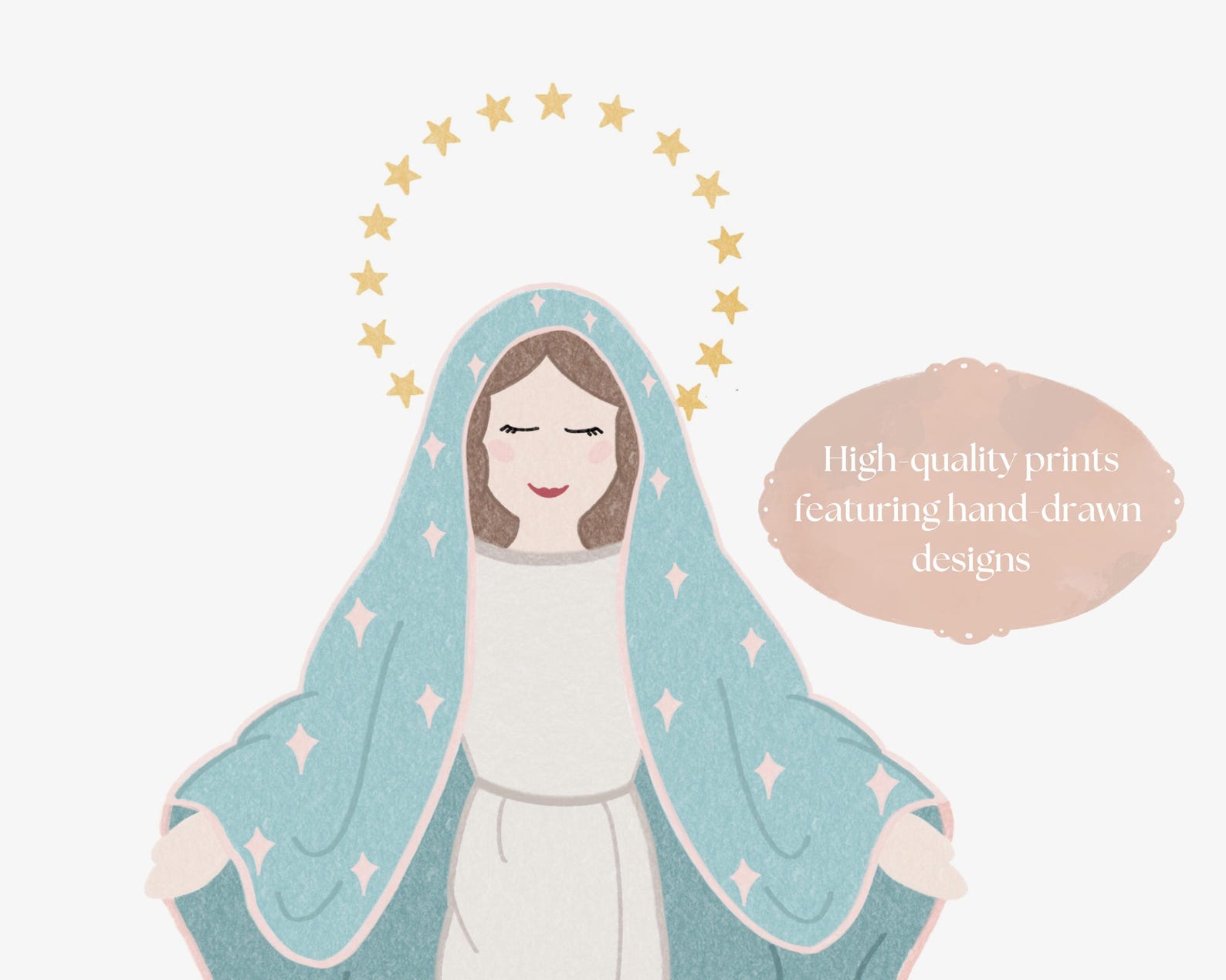 Personalized Patron Saint Illustration: Catholic Kids Gift (digital ...