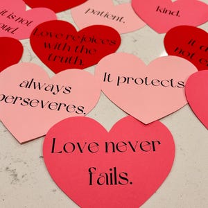Love is Patient Garland: Christian Valentine's Craft (digital Download ...