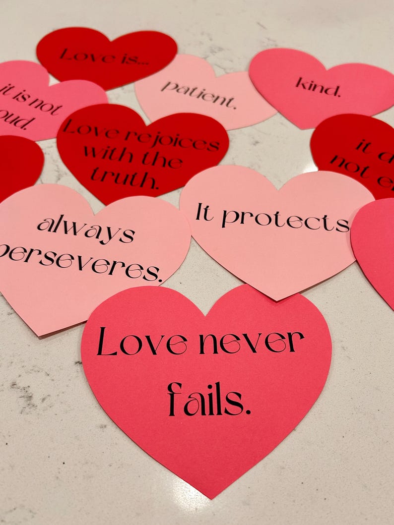 Love is Patient Garland: Christian Valentine's Craft (digital Download ...