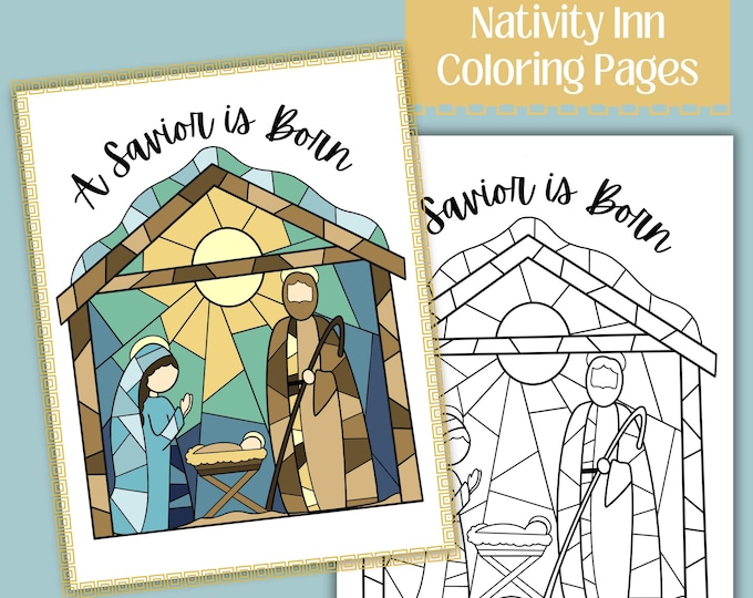 Advent Wreath Coloring Page: Religious Christmas Activity (digital ...