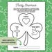 St. Patrick's Day Trinity Shamrock Coloring Page (digital Download) - Etsy