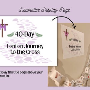 40-day Lent Paper Chain Activity: Reflection Guide (digital Download ...