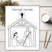 Nativity Scene Coloring Page: Holy Family Christmas (digital Download ...