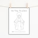 Mary Coloring Page: Catholic Craft Printable (digital Download) - Etsy